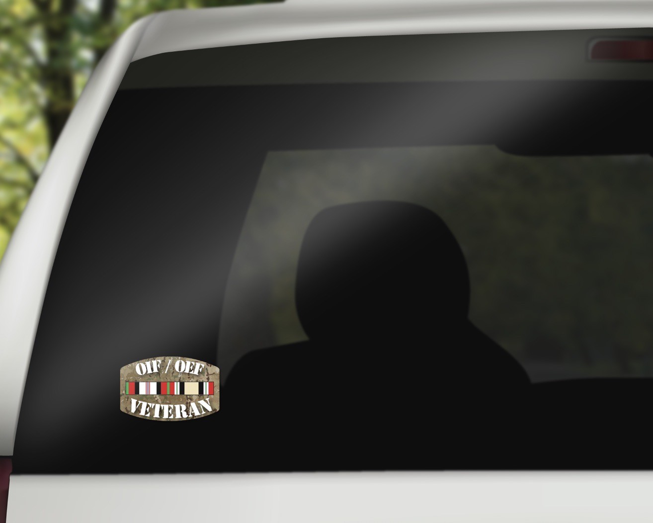 OIF/OEF Operation Iraqi Enduring Freedom Veteran Decal Sticker Multicam ...