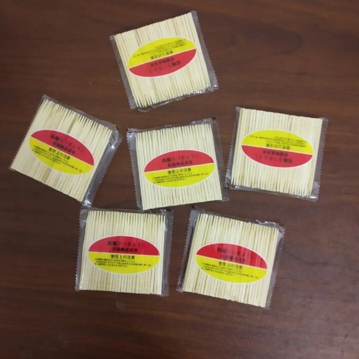 80pc Toothpicks recycle Wooden Cocktail Sticks Buffet Tooth Pick Travel ...