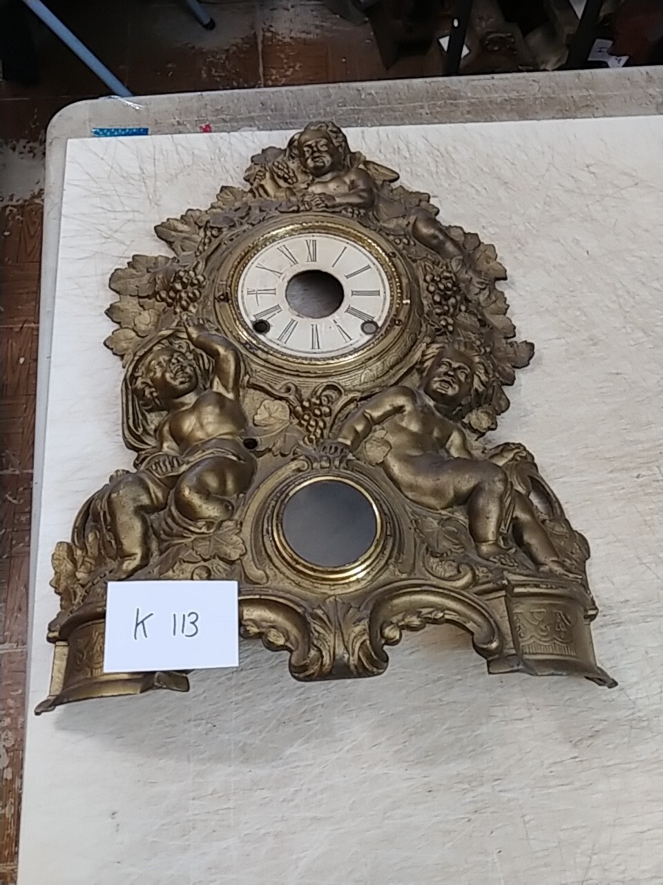 ANTIQUE N. MULLER IRON FRONT CLOCK NO. 49 FRONT | eBay