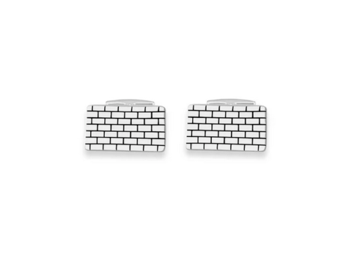Gorgeous Rectangle Brick Pattern Design Artfully Hand Crated Men's Cuff Links | eBay