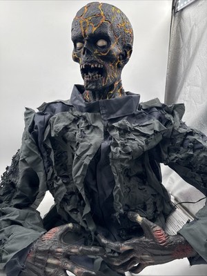 Spirit Halloween Smoldering Zombie Ground Breaker Animatronic | eBay