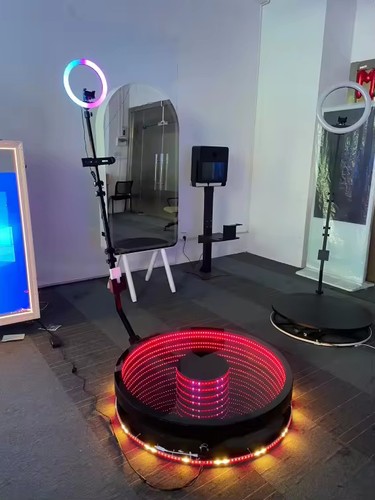 360 Photo, Video Booth 90cm LED Glass Photo Booth With Flight Case | eBay