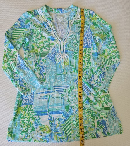 Lilly Pulitzer Kaia Knit Tunic Women’s 3/4 Sleeve V-Neck Pullover XS ...