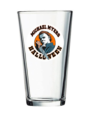 Halloween - Michael Myers - 16oz Pint Beer Can Glass Barware Seltzer ...