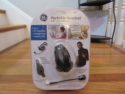 BRAND NEW GE Portable Headset With Detachable Microphone Brand 98970 | eBay