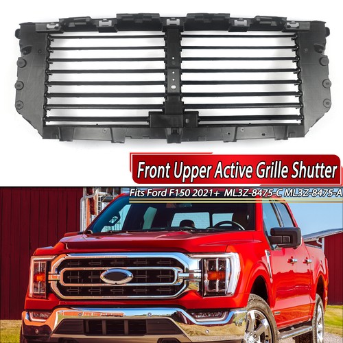For 2021-23 F150 Ford Upper Radiator Grille Air Shutter Control ABS ...