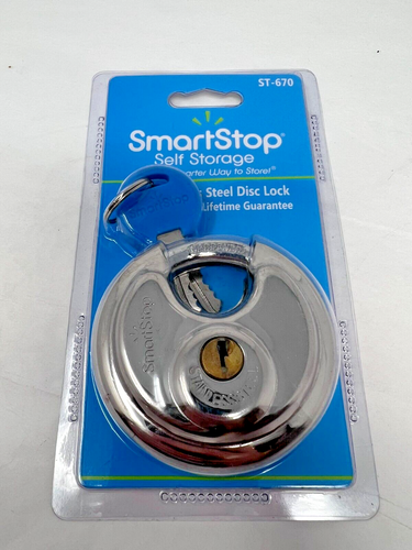 NEW SmartStop Self Storage Disc Lock ST-670 2-KEYS Fast Free Shipping ...