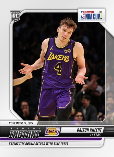 Dalton Knecht 2024-25 Panini Instant 135 NBA 37 Points Rookie RC ...
