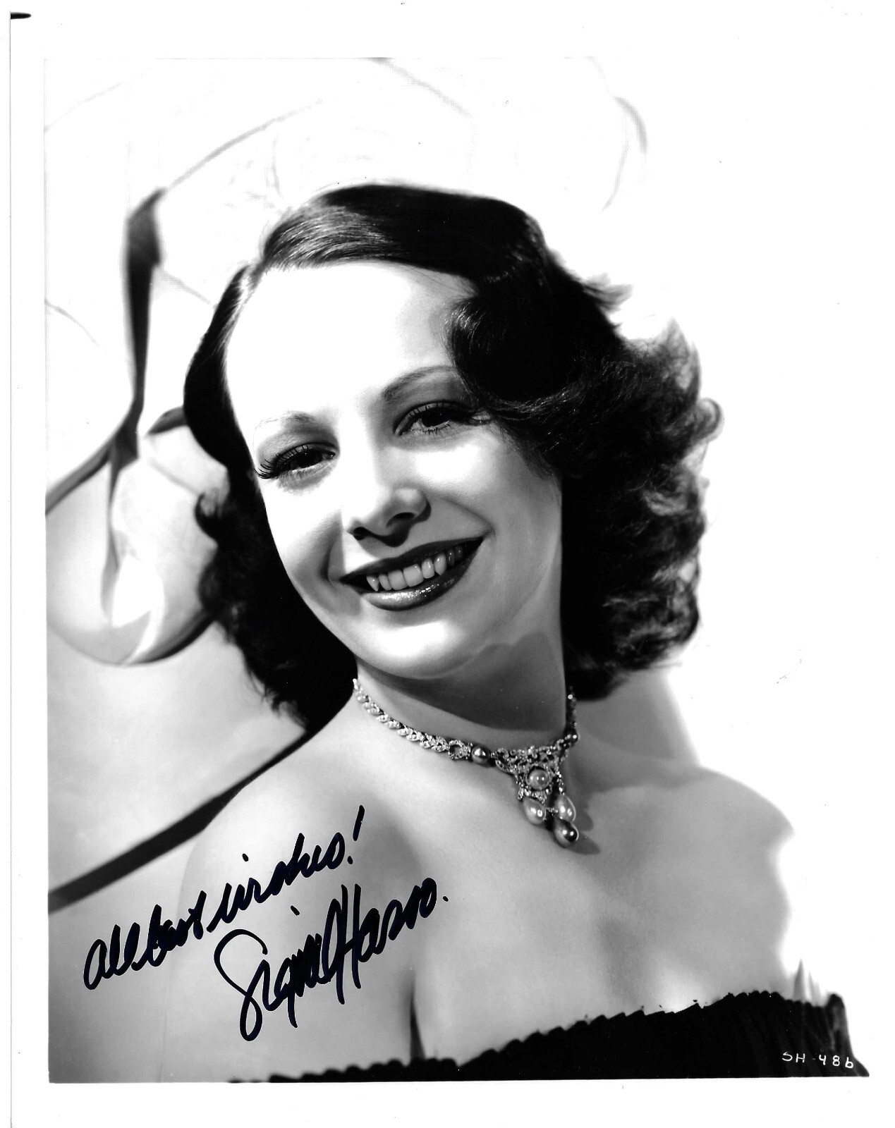Hasso, Signe: Autographed 8"x10" photo / still – Signe Hasso | eBay