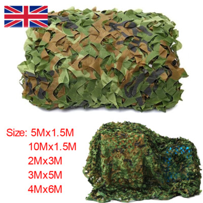 4mx6m Camo Net Hunting/Shooting Camouflage Hide Army Camping Woodland ...