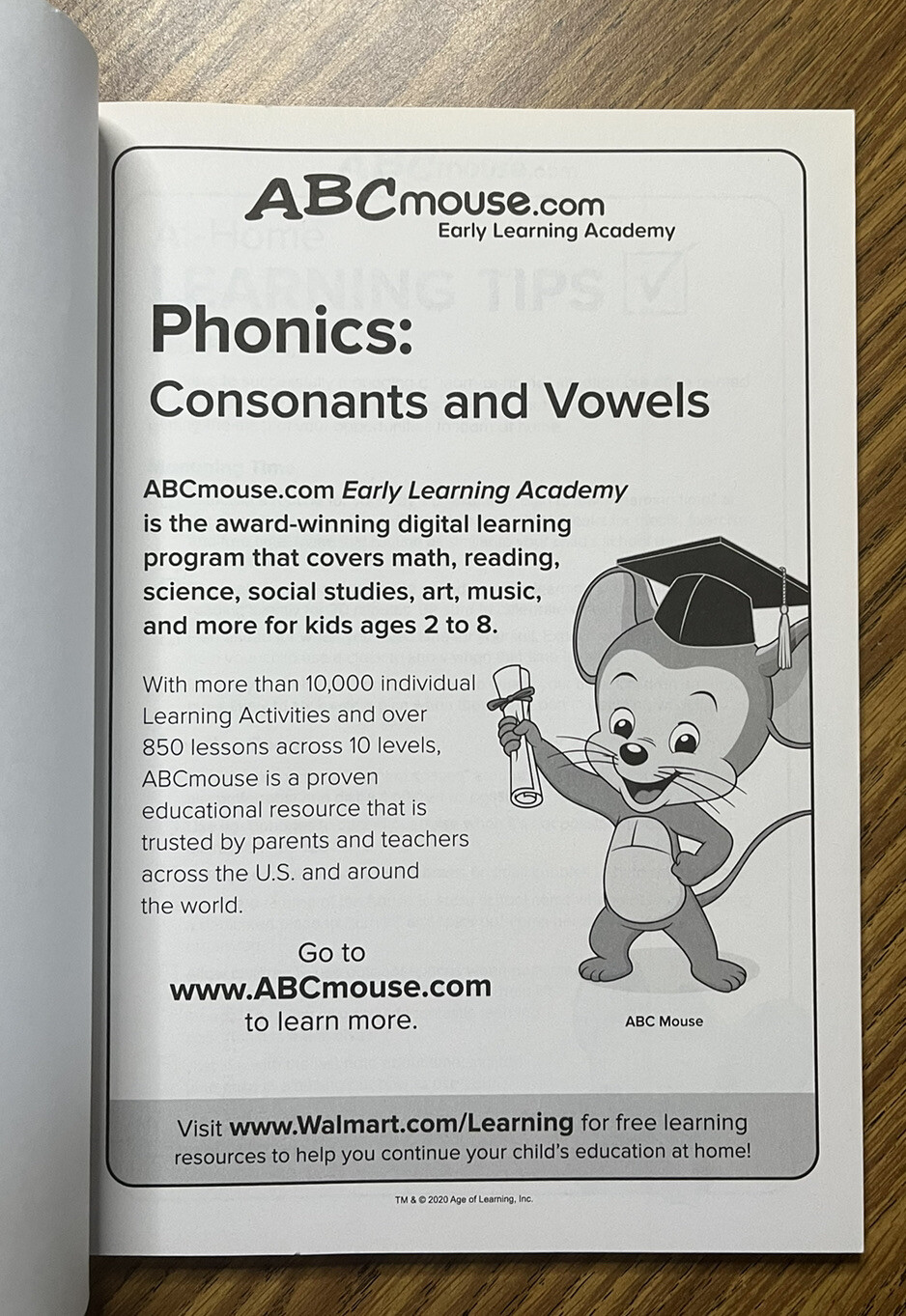 ABC Mouse Phonics and Reading Workbooks With Stickers Words Letters Age ...