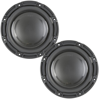 (2) POLK AUDIO DB 842DVC 8" 500W RMS DB+ SERIES 4-OHM DVC CAR AUDIO ...
