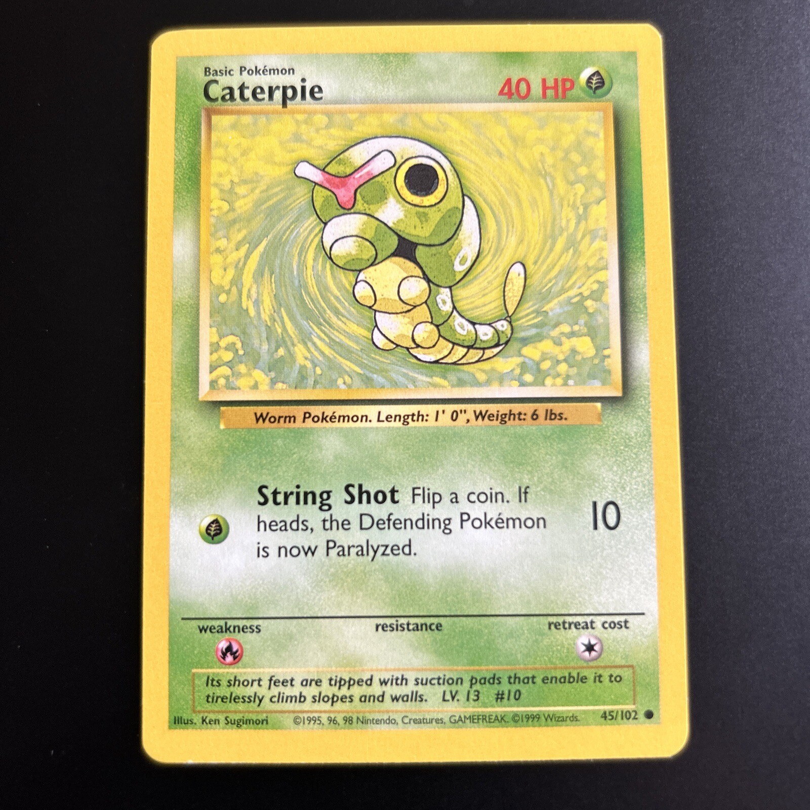 Pokemon TCG - Caterpie - Base Set Unlimited - 45/102 Common - Mint | eBay