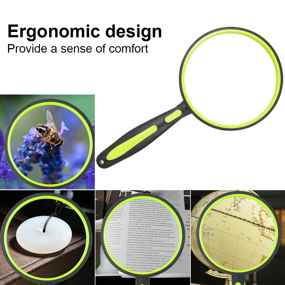 AU 6X/5X/4X Pocket Loupe Handheld Large Magnifying Glass Portable for ...