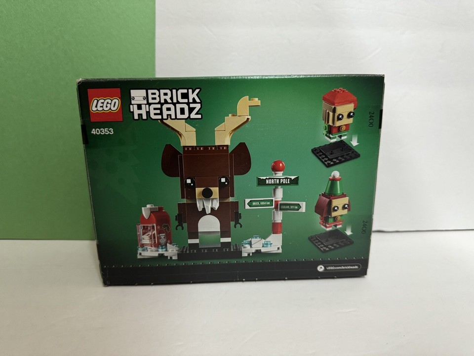 Lego 40353 Brickheadz Elf Reindeer and Elfie Elves Christmas Holiday ...