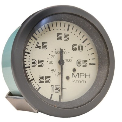 Teleflex Boat Speedometer 58003 | Sportsman 65 MPH 3 1/4 Inch Gray Tan ...