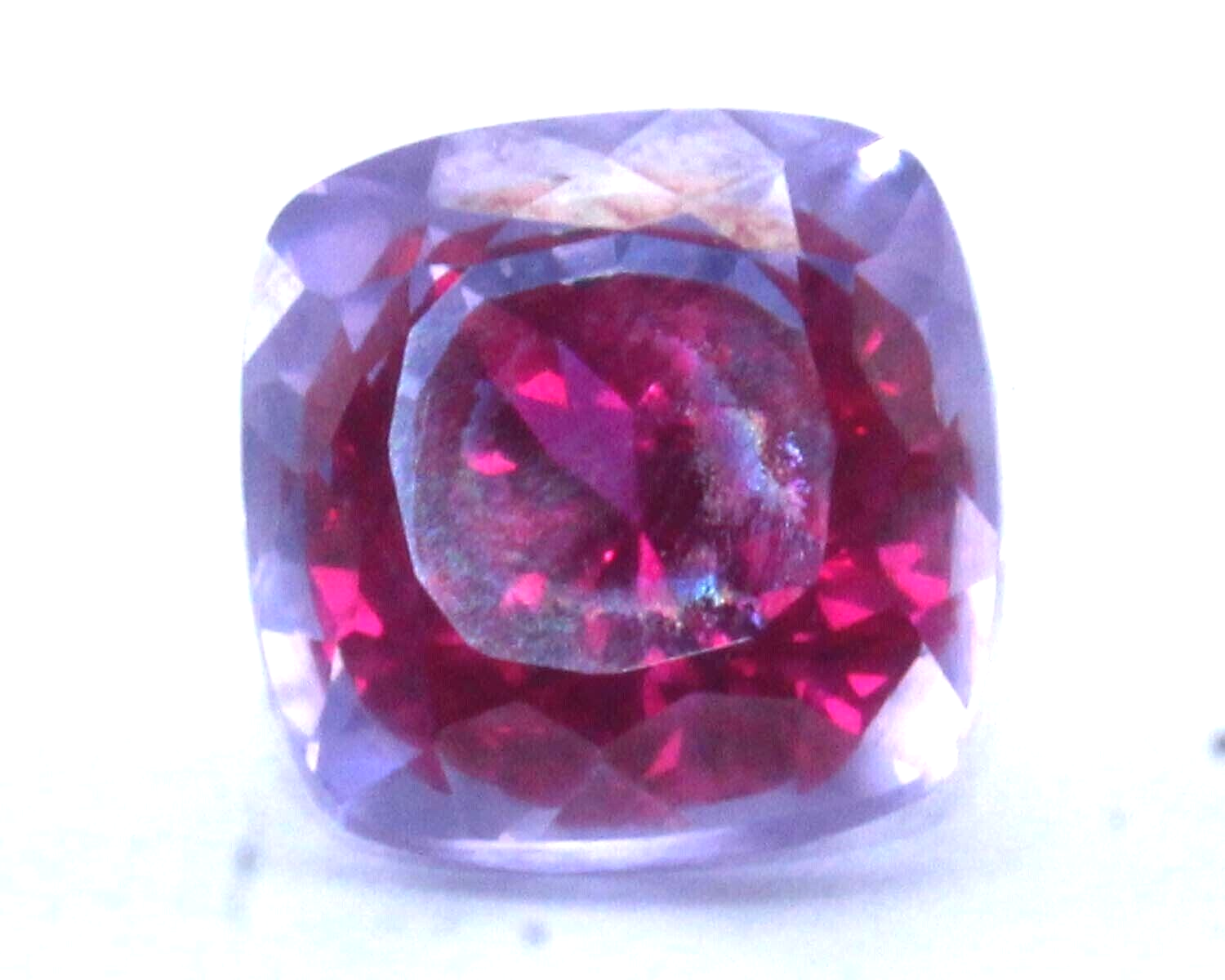 Natural Bi-Color Ceylon Pitambari Sapphire Cushion Cut Loose Gemstone 4 ...