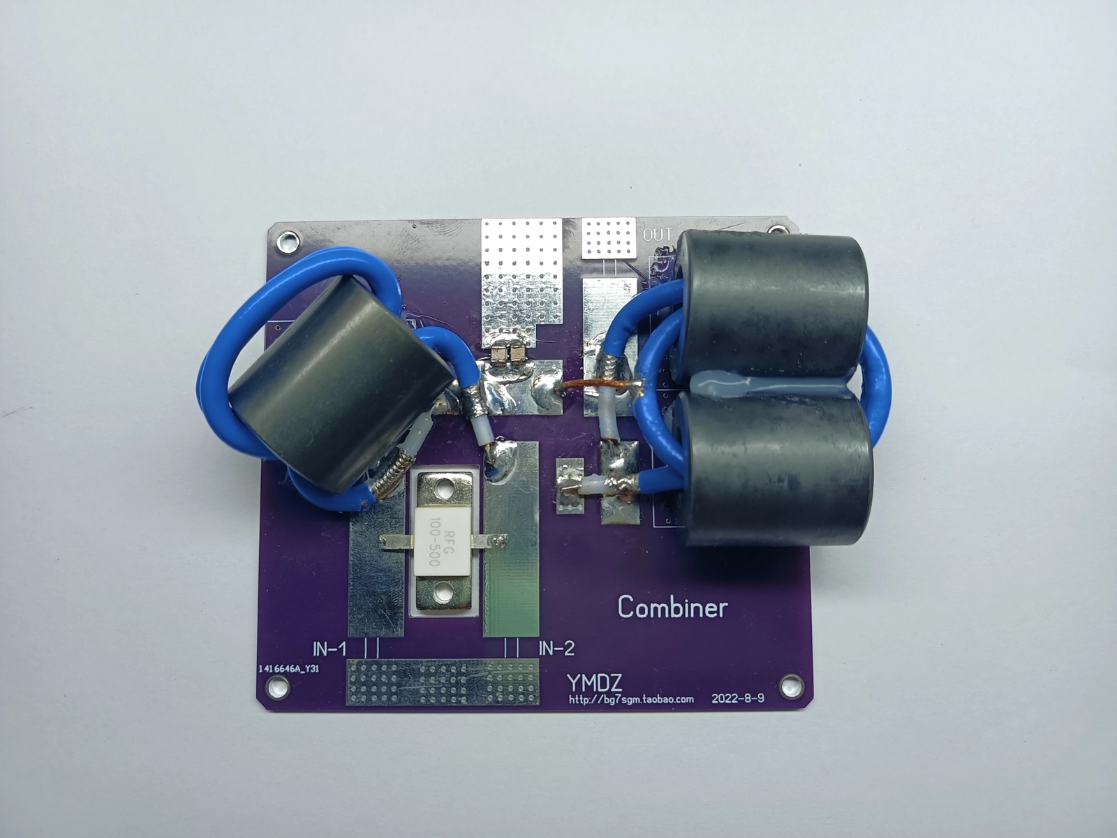 1.8-52MHz HF RF Power Combiner Board RF Power Splitter RF Power Divider ...