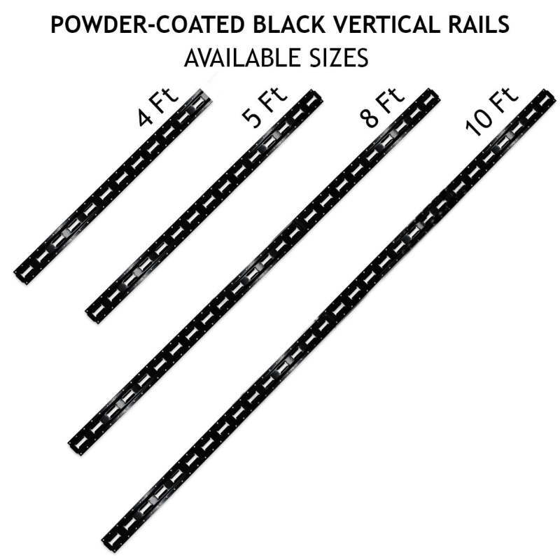 DC Cargo E-Track Rail, Vertical, Black Powder Coated, 5', 2-pack | eBay