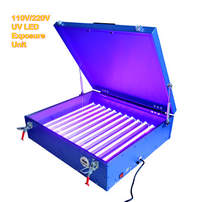 Screen Printing LED Exposure Unit 28"x25" UV Lights Timer Steel Plate ...