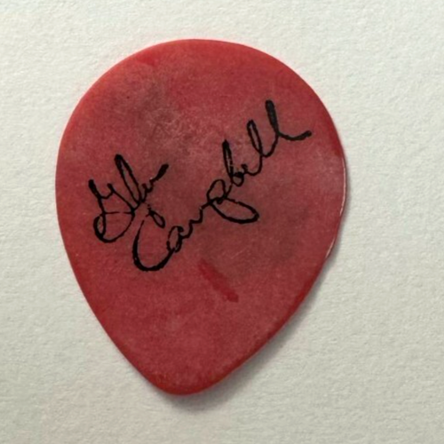 GLEN CAMPBELL Signature Guitar Pick #1 - 2-sided; both sides shown | eBay
