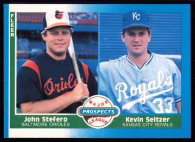 1987 Fleer Glossy John Stefero/Kevin Seitzer Rookie Baltimore Orioles ...