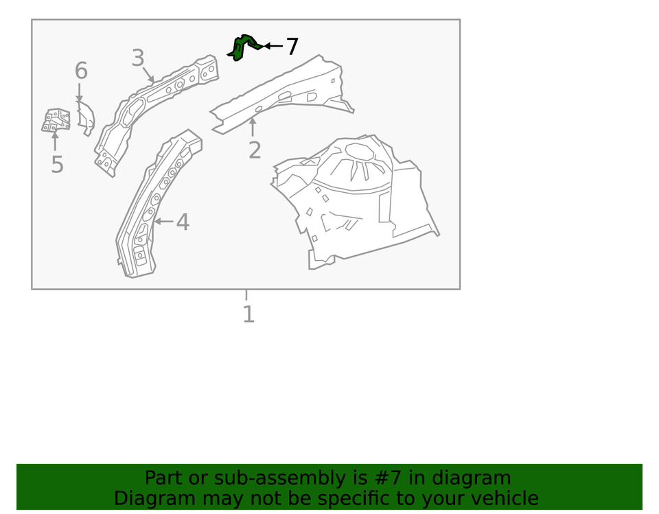 Genuine Toyota Fender Mtg Bkt 53821-06140 | eBay