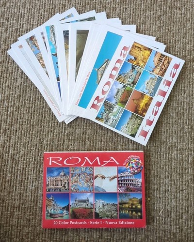 20 Color Postcards Roma Rome Italy Art and Architecture - Unused | eBay