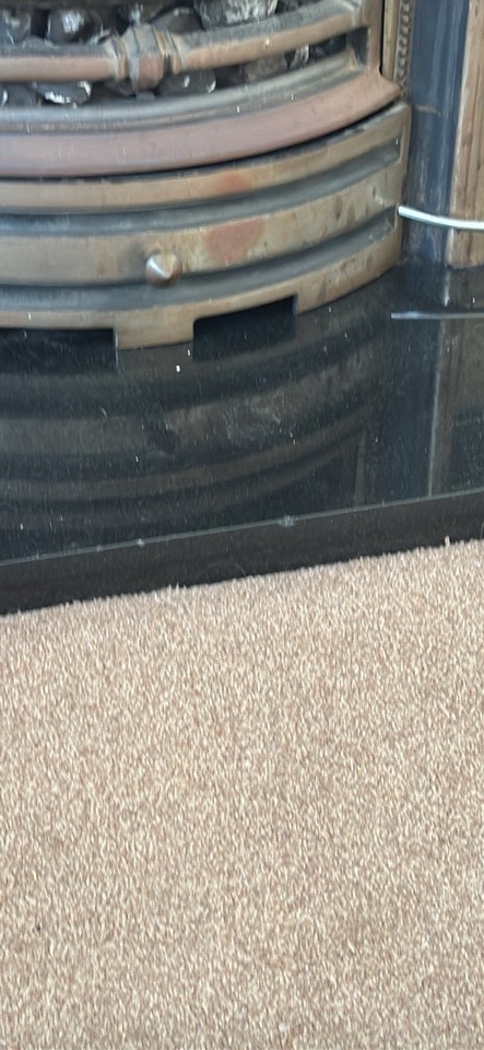 Fireplace Surround and Hearth / Back Panel With Gas Fire | eBay UK