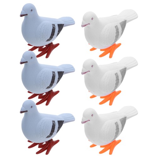 6pcs Wind Up Toys Clockwork Jumping Pigeons Toy Wind Up Pigeons Jumping ...