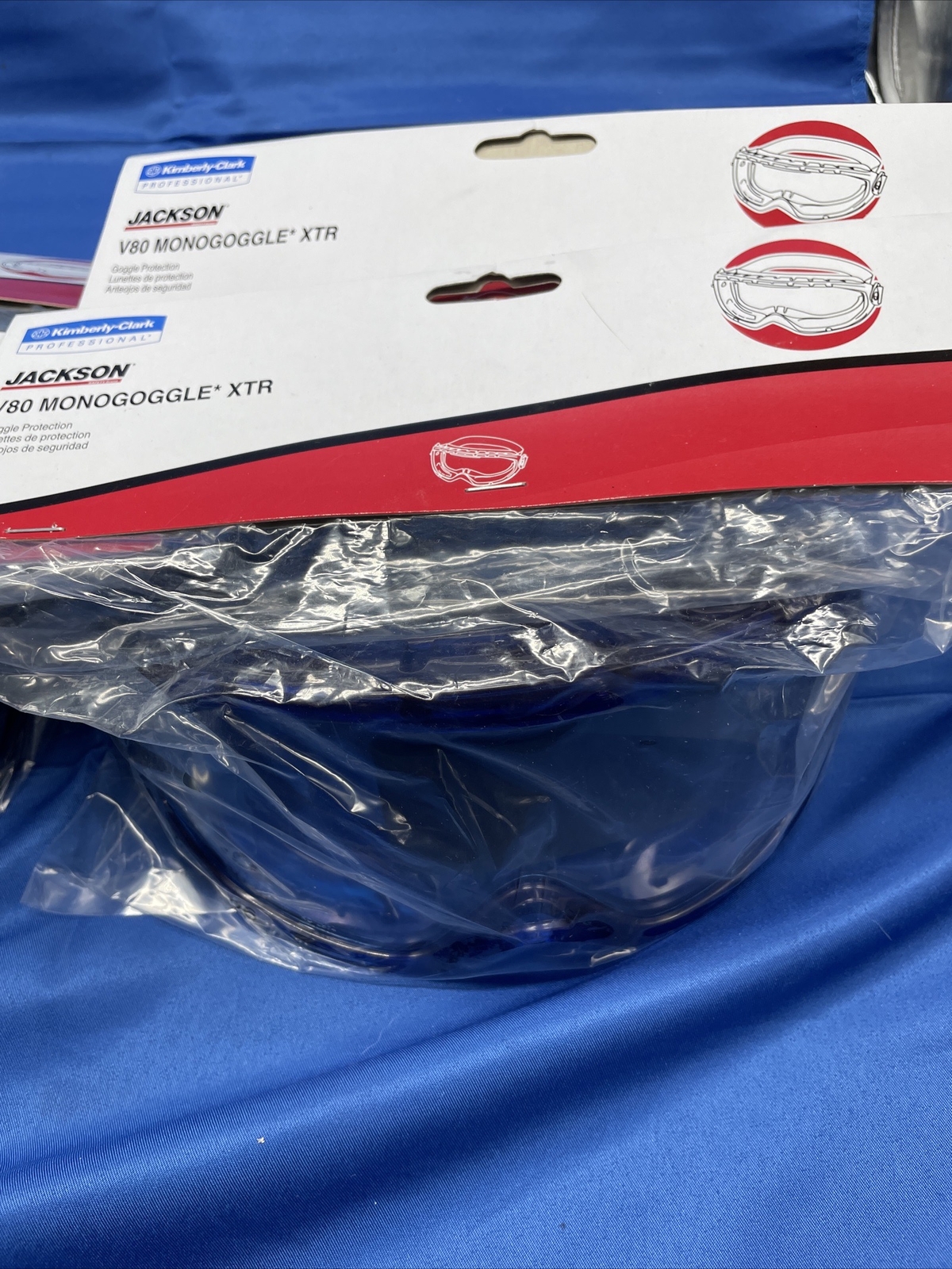 LOT of 4 Kimberly-Clark Jackson Monogoggle Blue V80 XTR Series ...