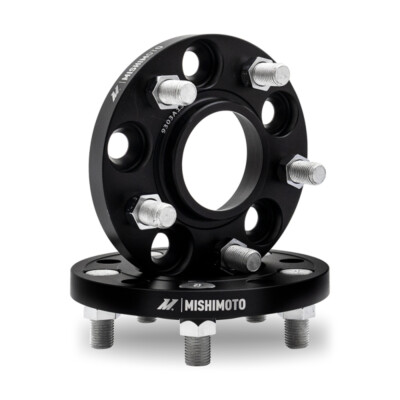 Mishimoto Wheel Spacers 5x114.3 66.1 35 M12 Black EX37 FOR 13 INFINITI ...