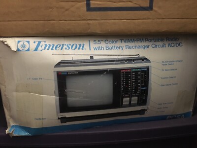 Emerson Mini CRT TV Monitor Receiver For Old School Security System ...