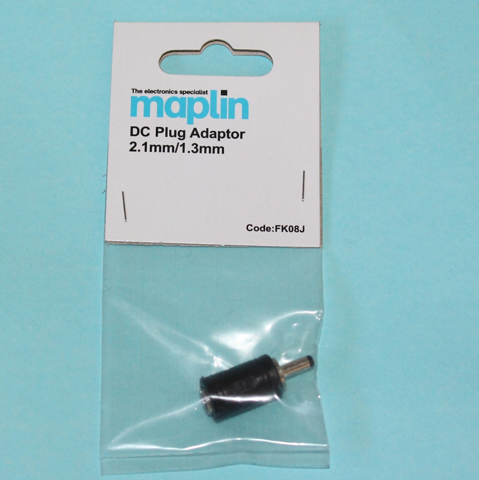 Maplin DC Plug Adapter 2.1mm(Male) / 1.3mm(Female) jack connectors ...