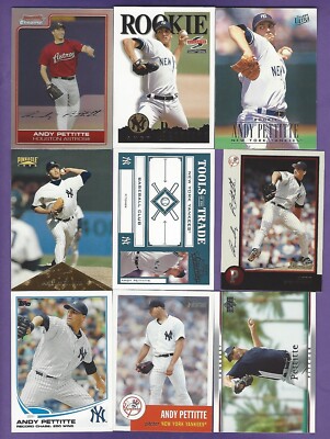 Andy Pettitte 9 Different Cards - Rookie, Insert and Premium Issues too ...