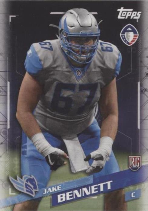 2019 Topps Alliance of American Football - Jake Bennett #88 (RC) for ...