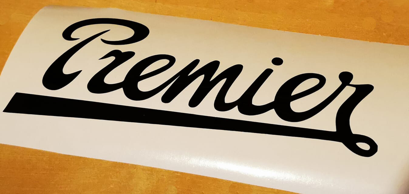 1950's/1960's Premier Drum Logo Decal/Sticker Choice Of Colours | eBay UK