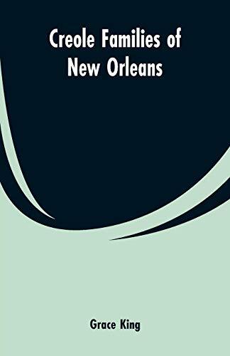 Creole families of New Orleans 9789353600310| eBay