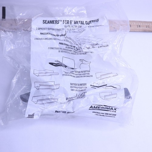 Amerimax Gutter Seamer Aluminum White 6" 47008 49821470081 | eBay
