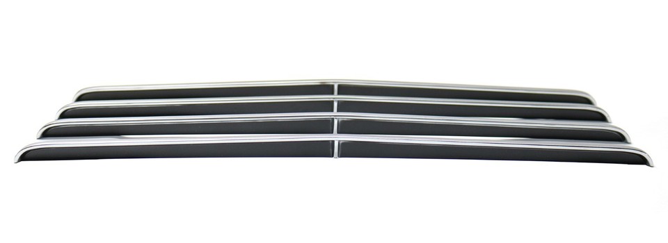 New 4-Pc Hood Scoop Chrome & Black Bezel Kit / 1967 Coronet R/T RT Trim ...