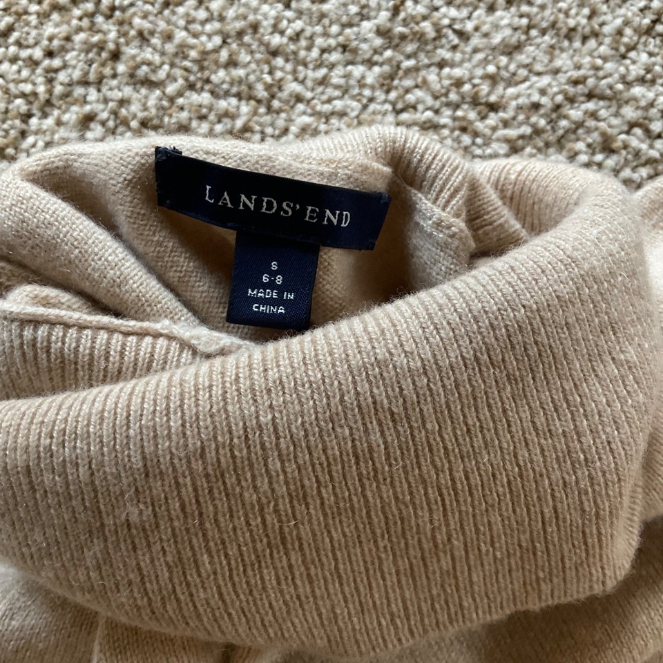Women’s cashmere Lands End sweater, size S ( 6-8) | eBay