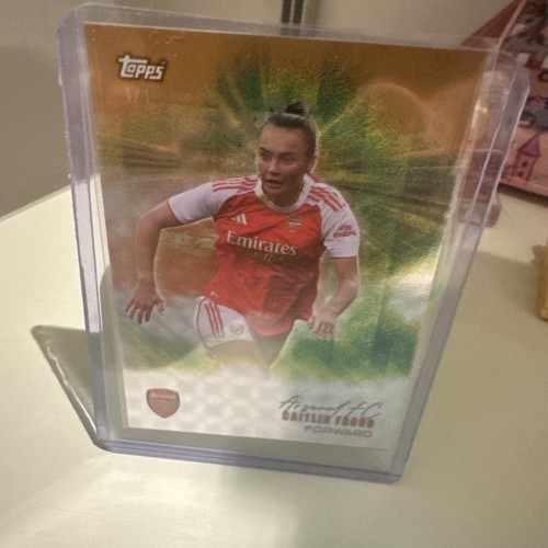 Caitlin Foord Arsenal 1/1 Topps Super Rare Gold Card | eBay UK