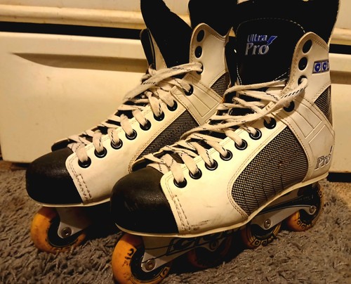Men’s CCM Ultra Pro Roller Blades White US Size 10 | eBay