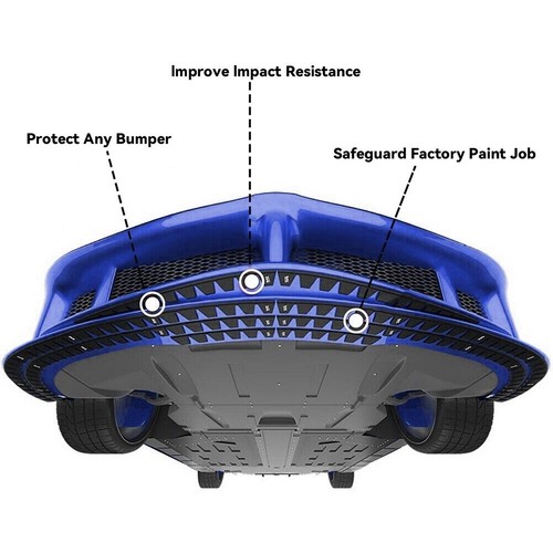 High Performance Rubber Car Bumper Protector Set of 8 Long Lasting ...