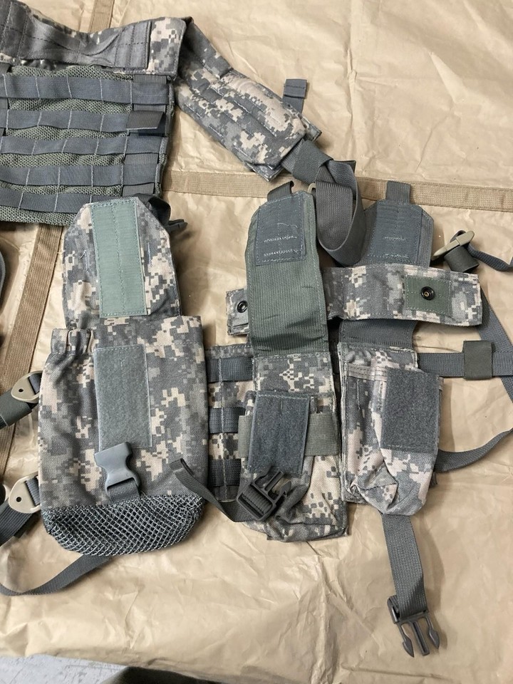 LBT 9019-A H-Harness Tactical Vest Set w/ Mag, Radio, Frag & Canteen ...
