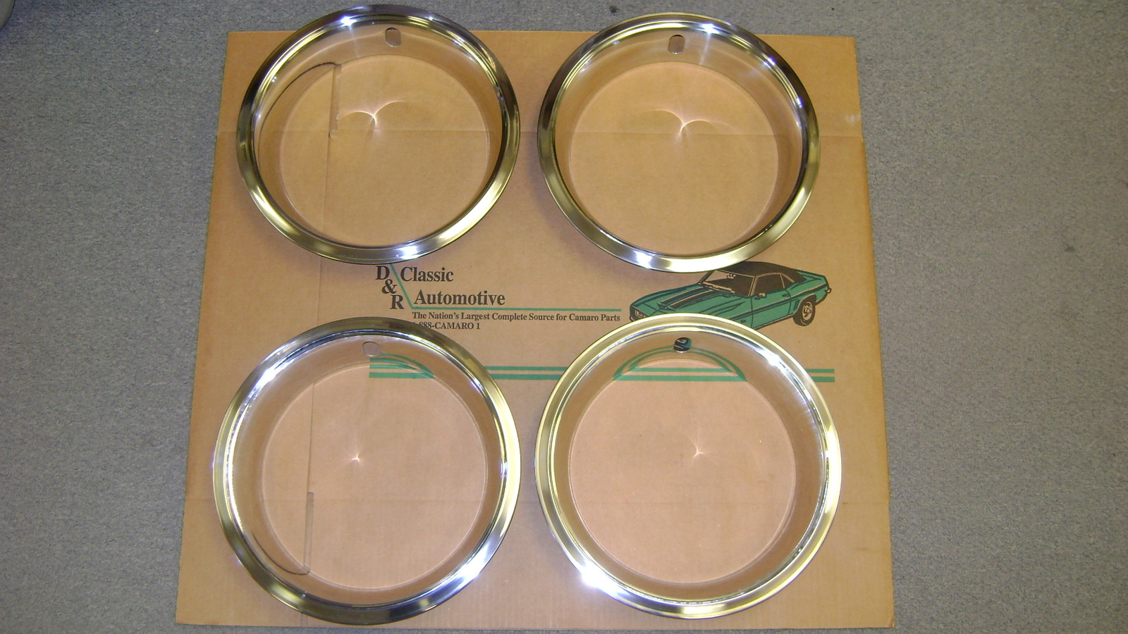 Premium Stainless Trim Rings Camaro Chevelle SS Rims 14x7 Nova Cutlass ...