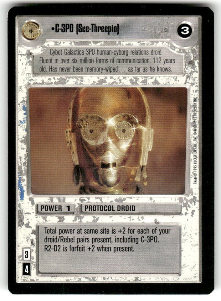 Star Wars CCG Premiere Limited BB Rare & Uncommon LS Light Side Singles ...