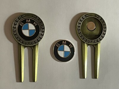 (1) BMW 'Tour Championship' Divot Tool & 1" Coin Style Golf Marker - A ...