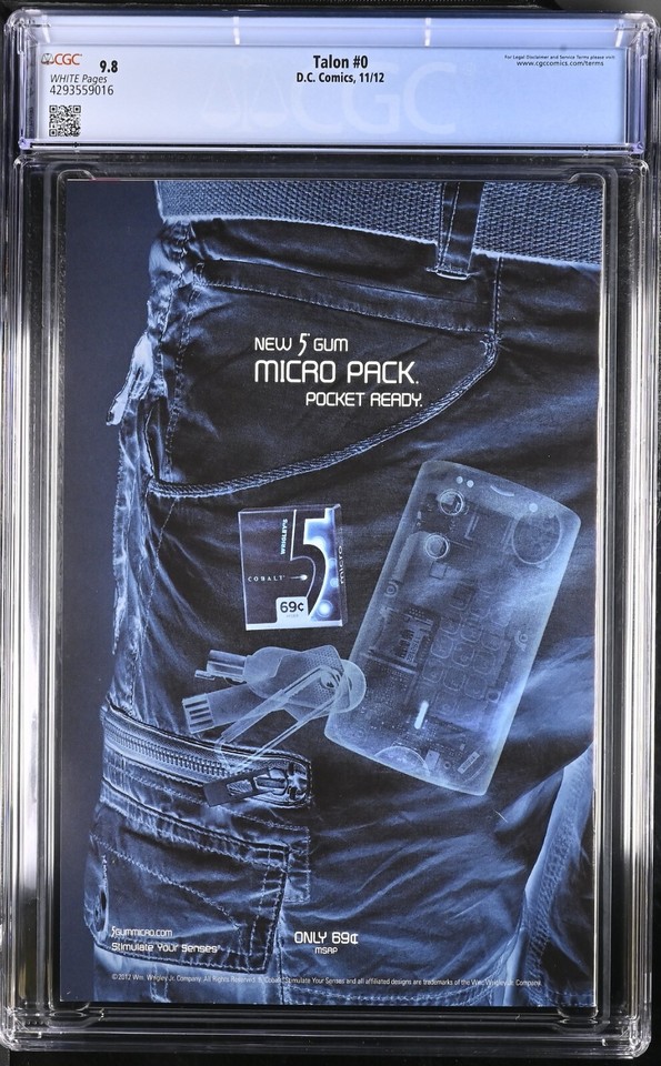 Talon #0 CGC 9.8 1st app Talon Calvin Rose Court of Owls Batman 2012 DC ...