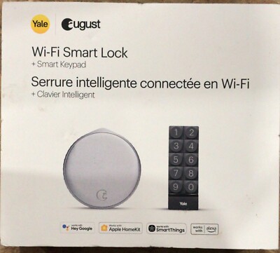 August Wi-Fi Smart Lock + Smart Keypad, Silver , Yale NEW (B10) | eBay